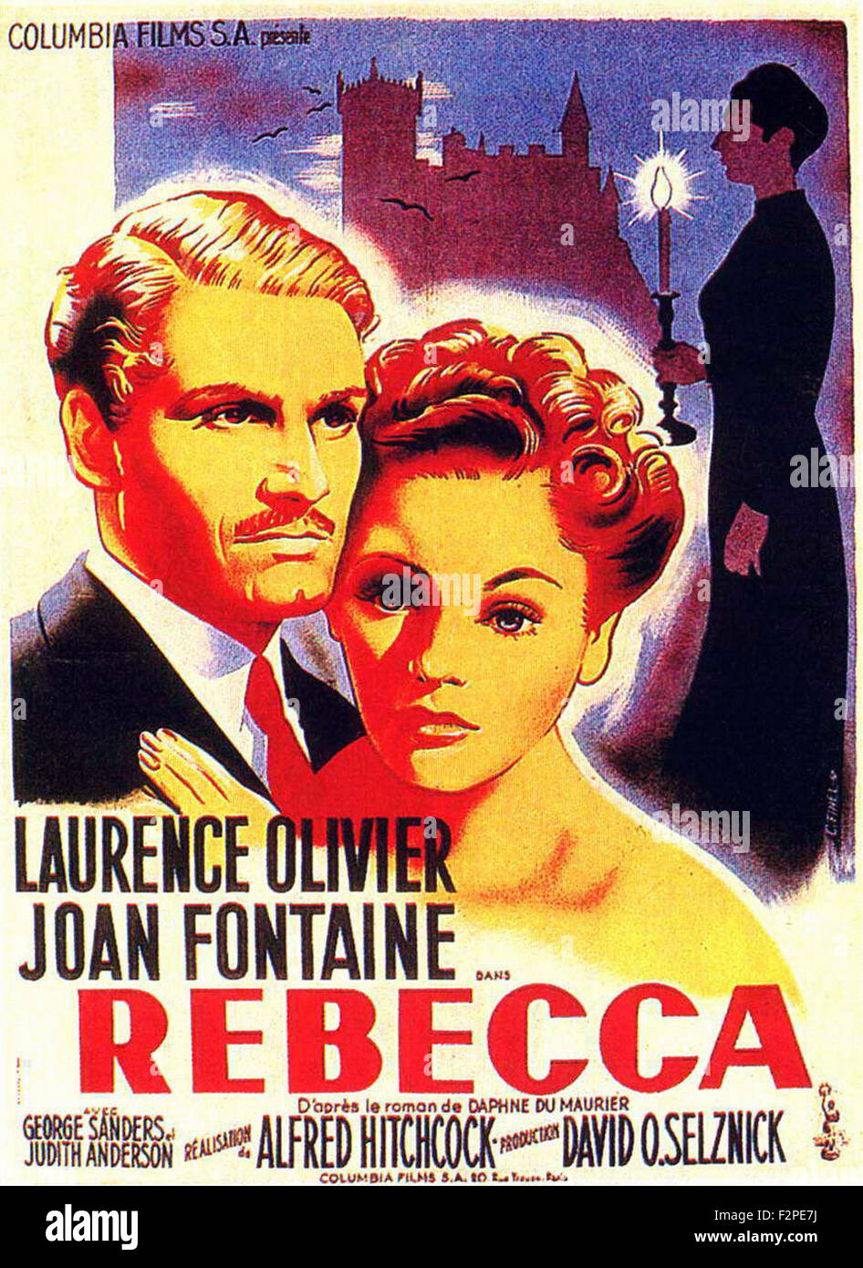 Rebecca - Movie Poster Stock Photo - Alamy