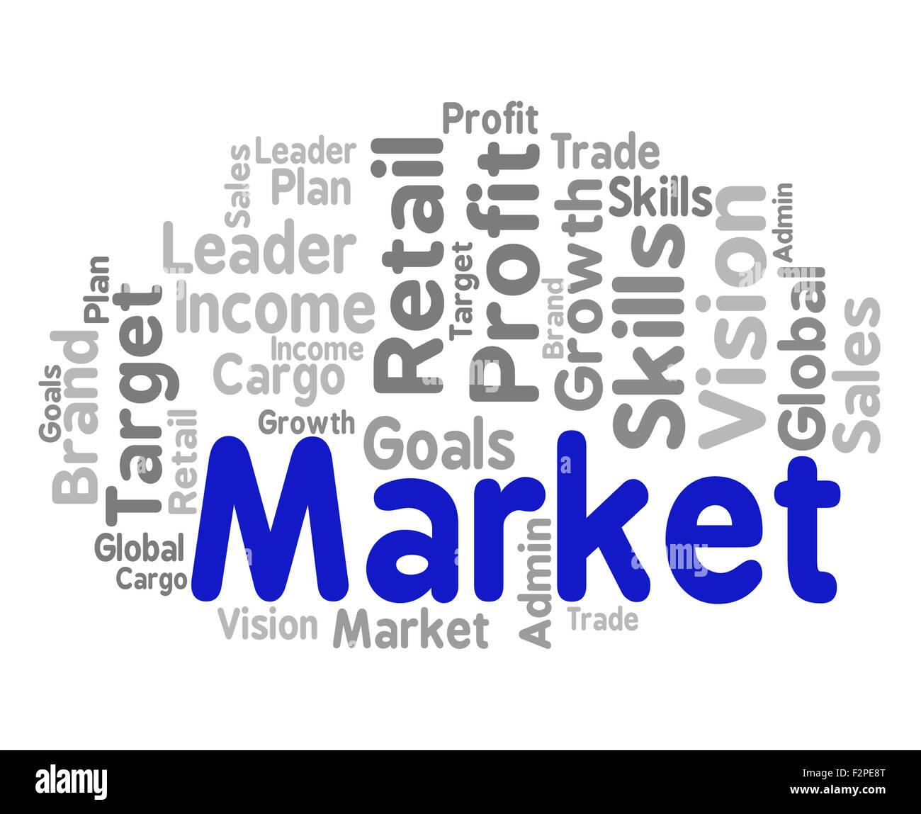 Market Word Showing Bazaar Markets And Wordcloud Stock Photo - Alamy