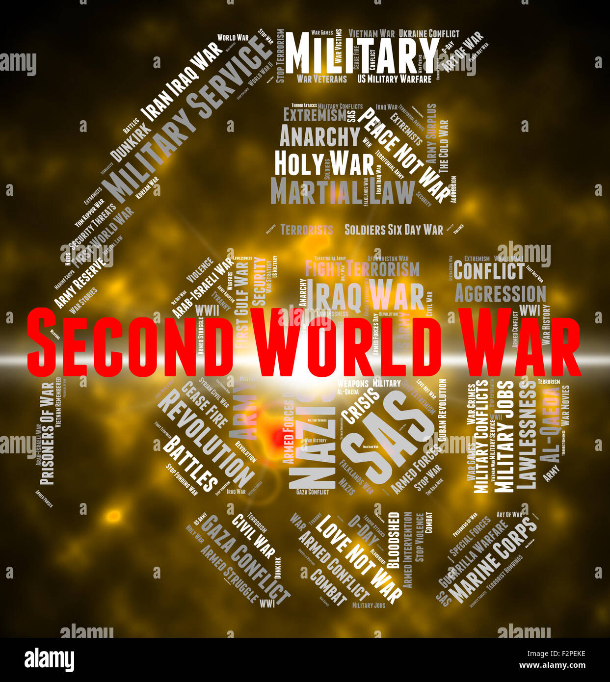 Second World War Meaning Word Wordcloud And Clash Stock Photo Alamy