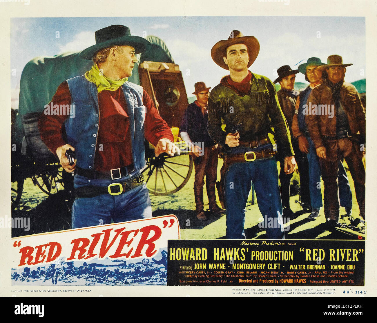 Red River - Movie Poster Stock Photo - Alamy
