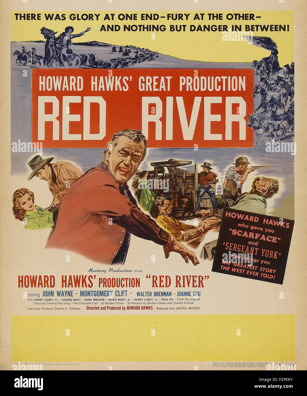 Red river movie poster hi-res stock photography and images - Alamy