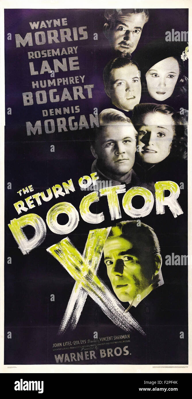 Return of Doctor X, The - Movie Poster Stock Photo - Alamy