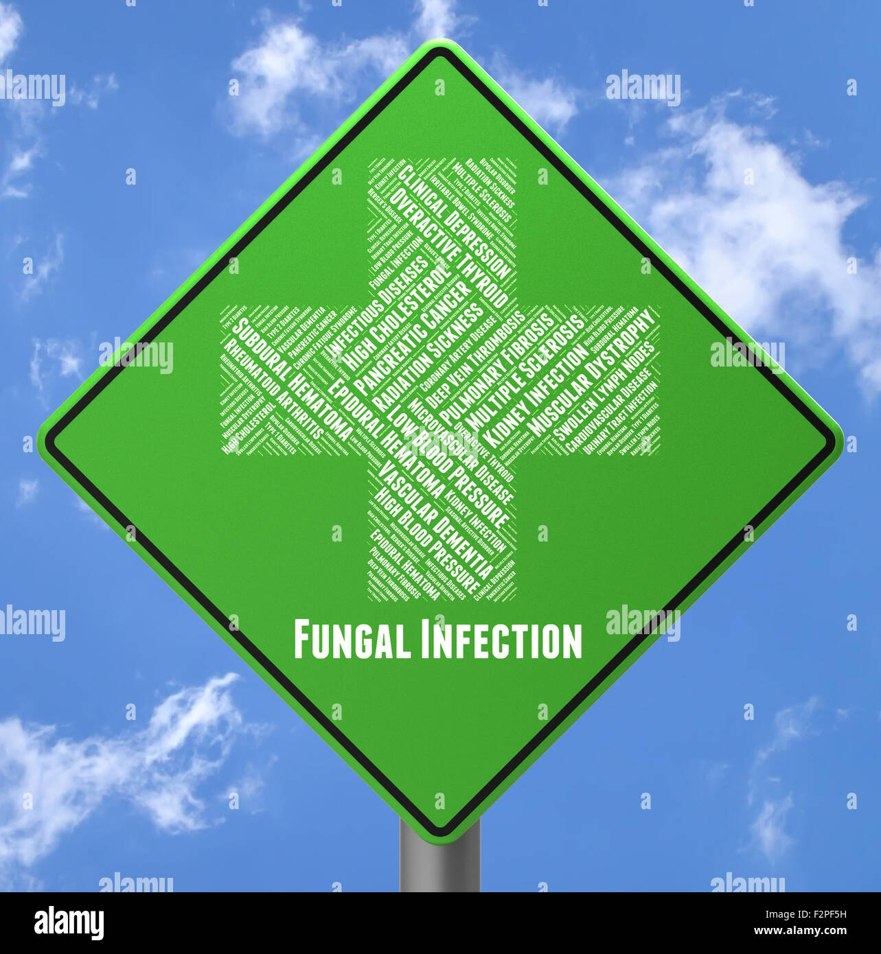 Fungal Infection Meaning Poor Health And Infections Stock Photo - Alamy