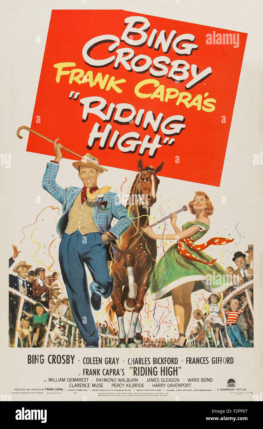 Riding High (1950) - Movie Poster Stock Photo - Alamy