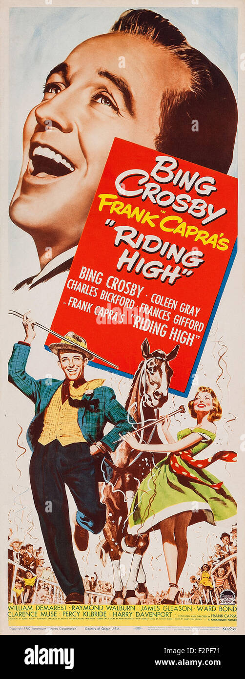 Riding High (1950) - Movie Poster Stock Photo - Alamy