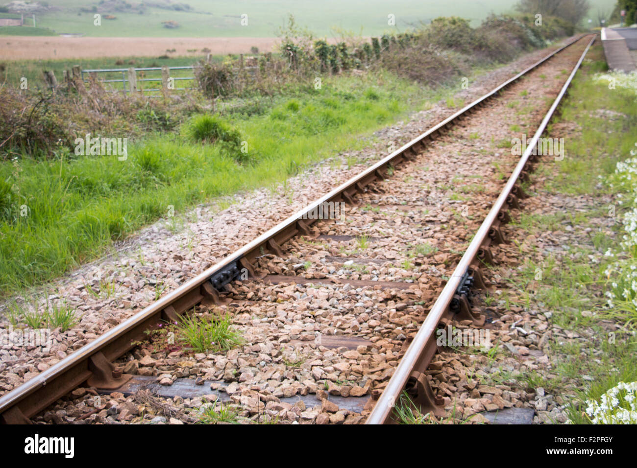 Deserted disused railway hi-res stock photography and images - Alamy