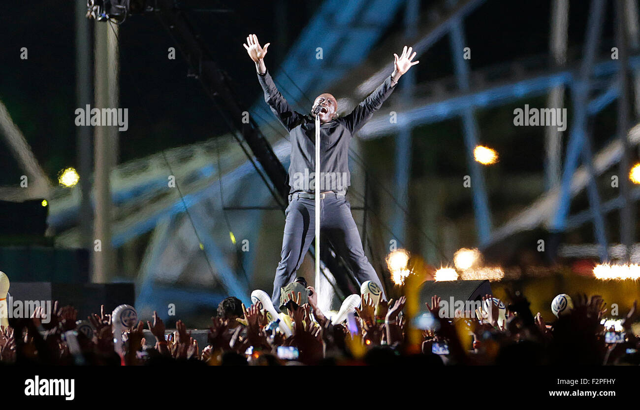 Rio de Janeiro, September, 20th,2015- US singer Seal performs during ...