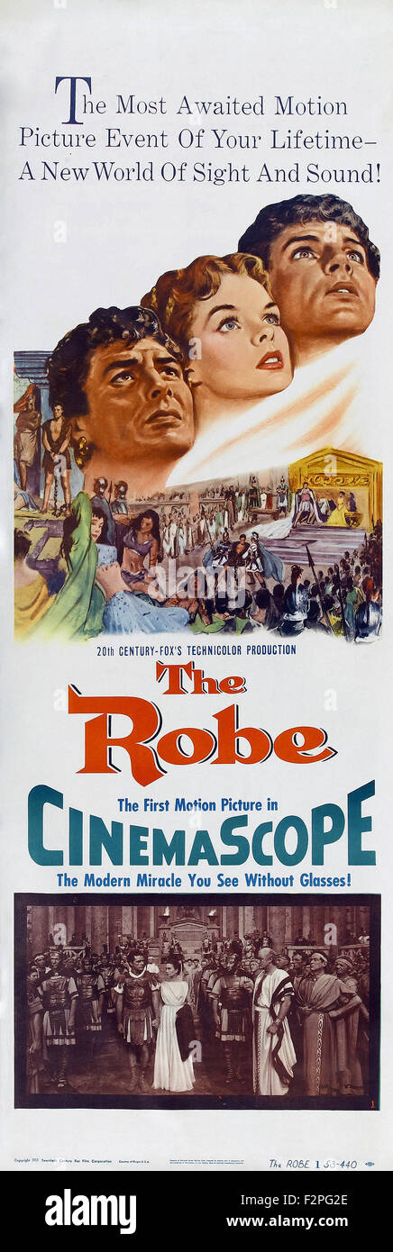 Robe, The - Movie Poster Stock Photo - Alamy