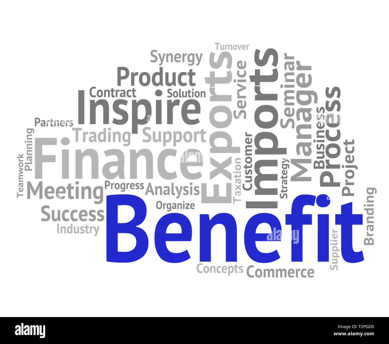 Benefit Word Showing Wordcloud Compensation And Pay Stock Photo - Alamy