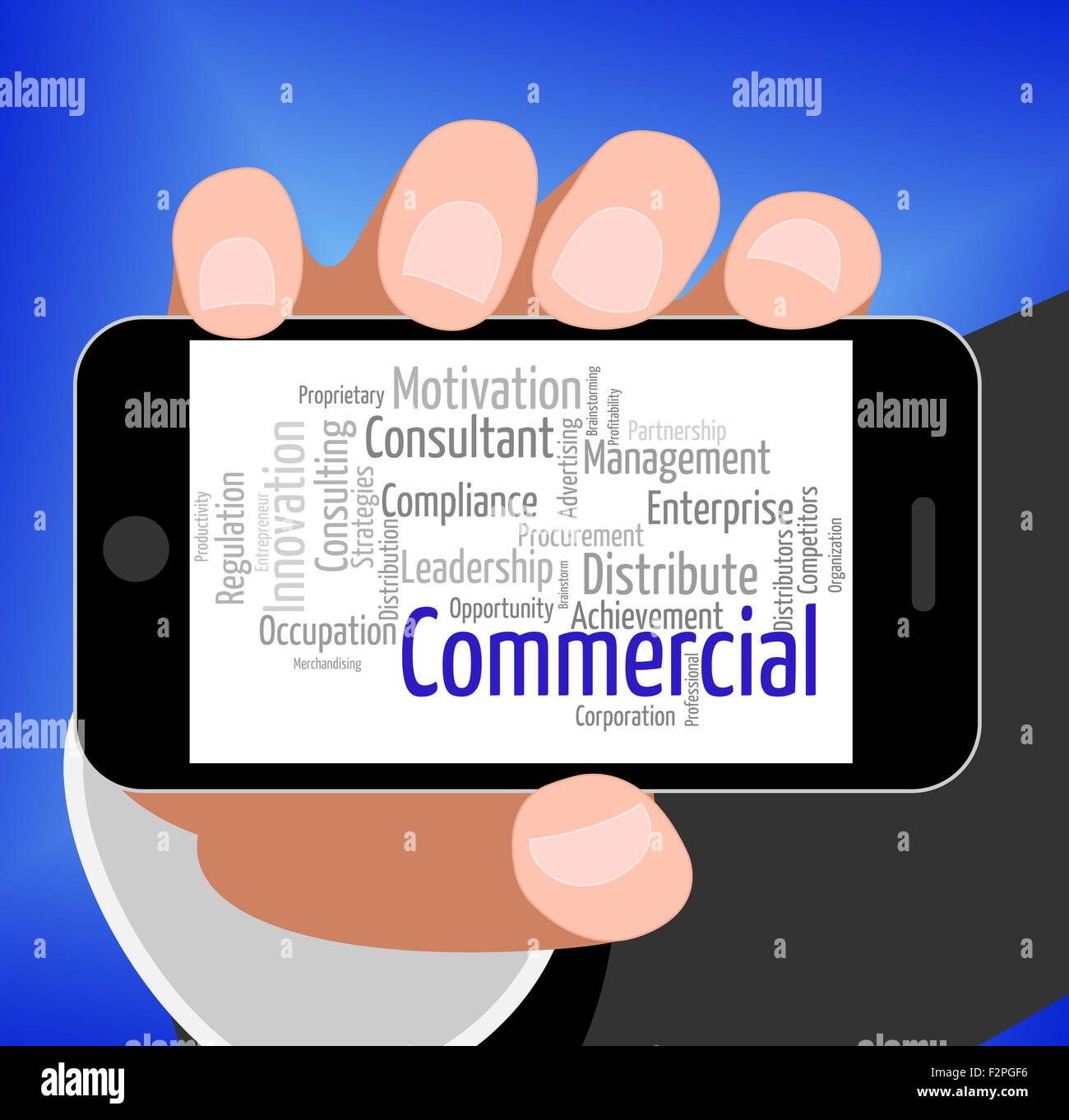 Commercial Word Representing Commerce Ecommerce And Sell Stock Photo ...
