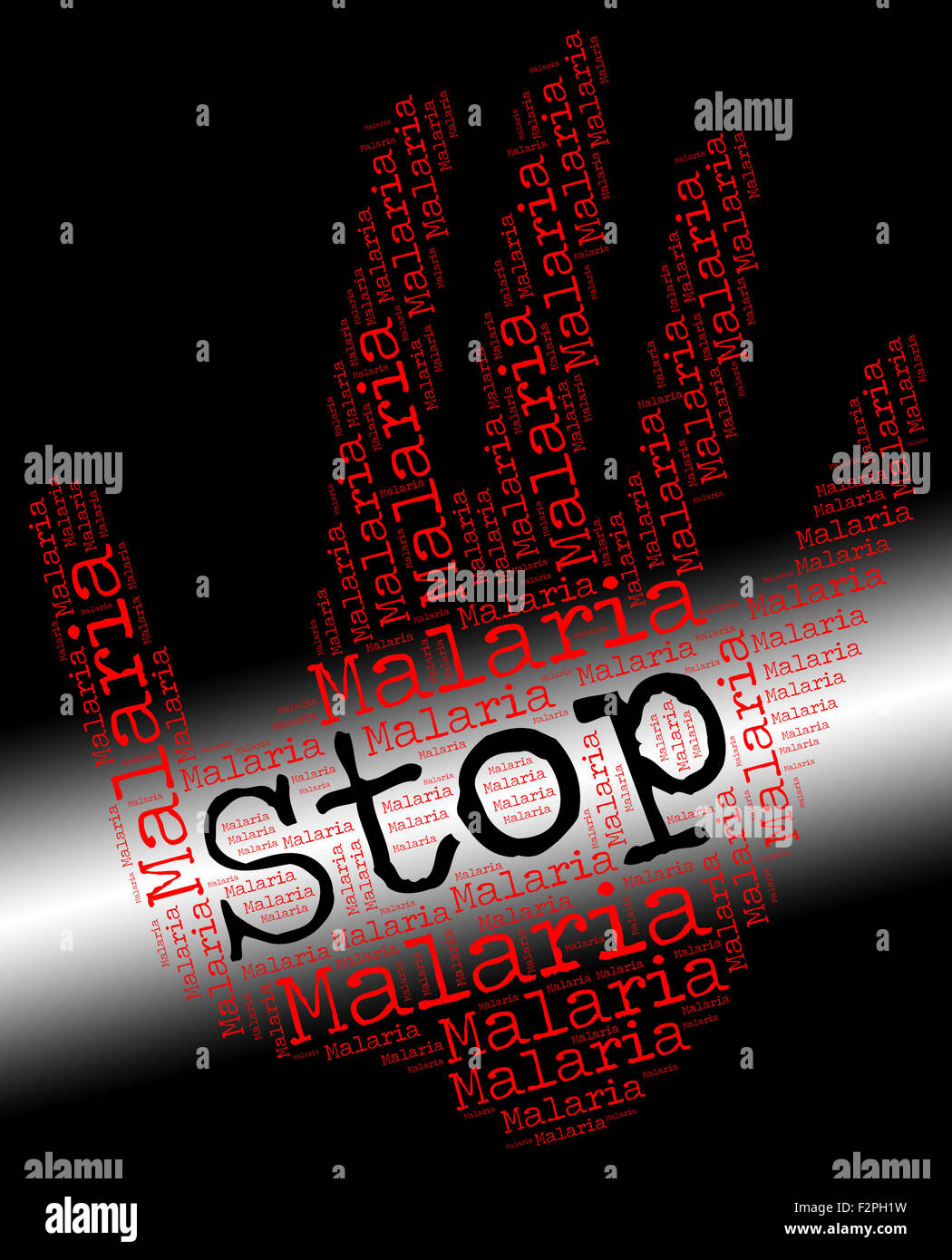 Stop Malaria Showing No Malarial And Disease Stock Photo - Alamy