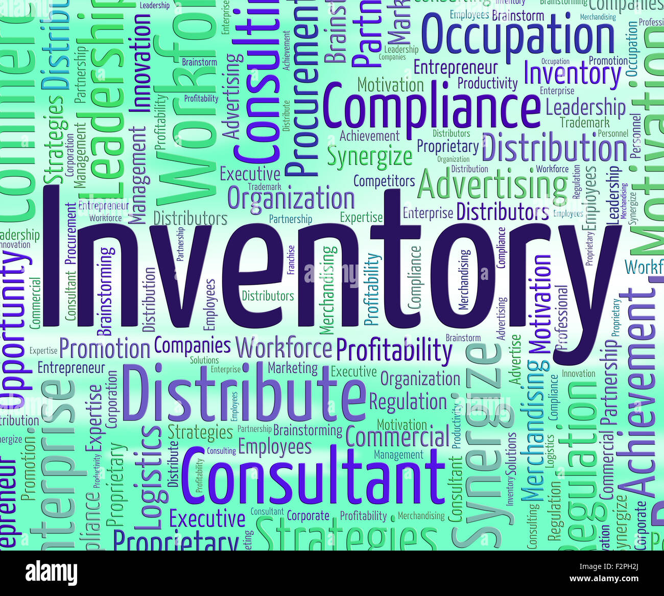 Inventory Word Indicating Merchandise Storage And Inventories Stock ...