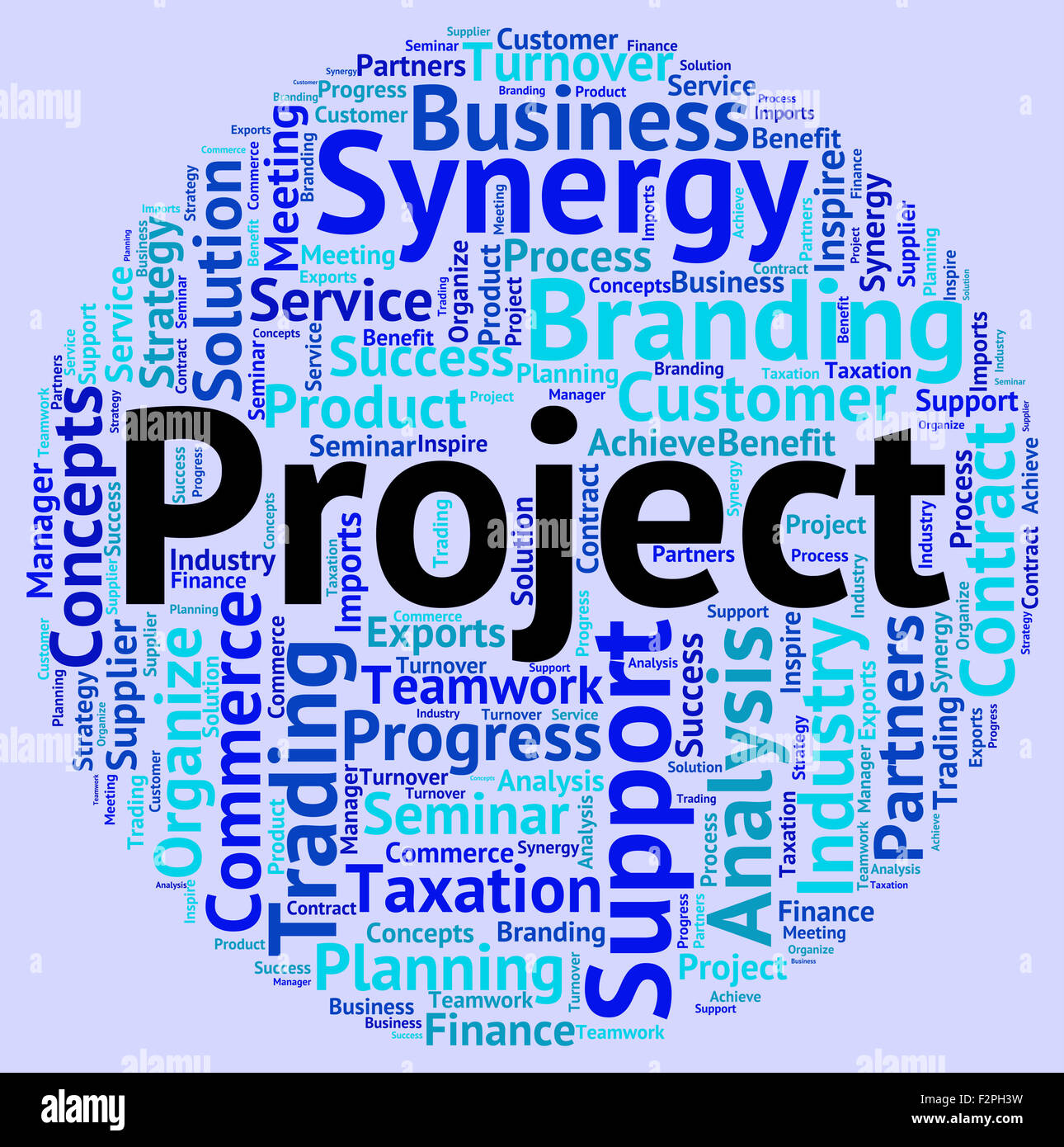Project Word Meaning Wordcloud Projects And Mission Stock Photo - Alamy
