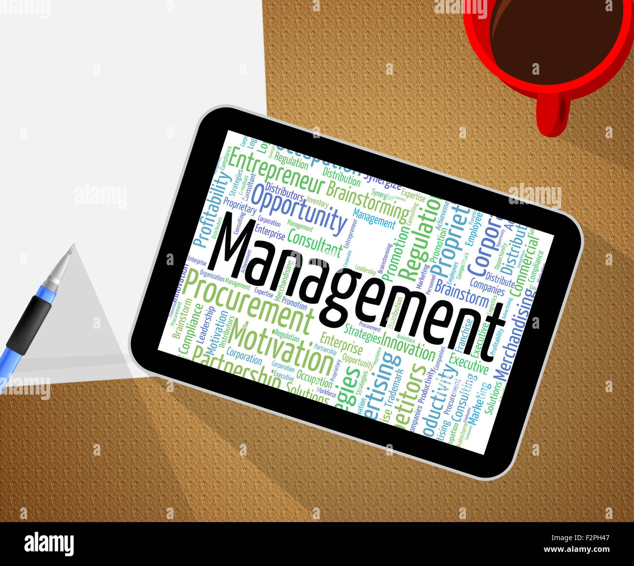 Management Word Meaning Company Directors And Boss Stock Photo - Alamy