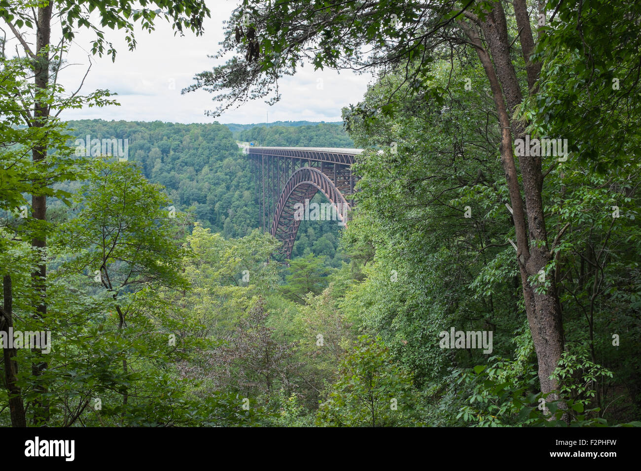 New River Gorge Bridge viewed from a distance Stock Photo - Alamy