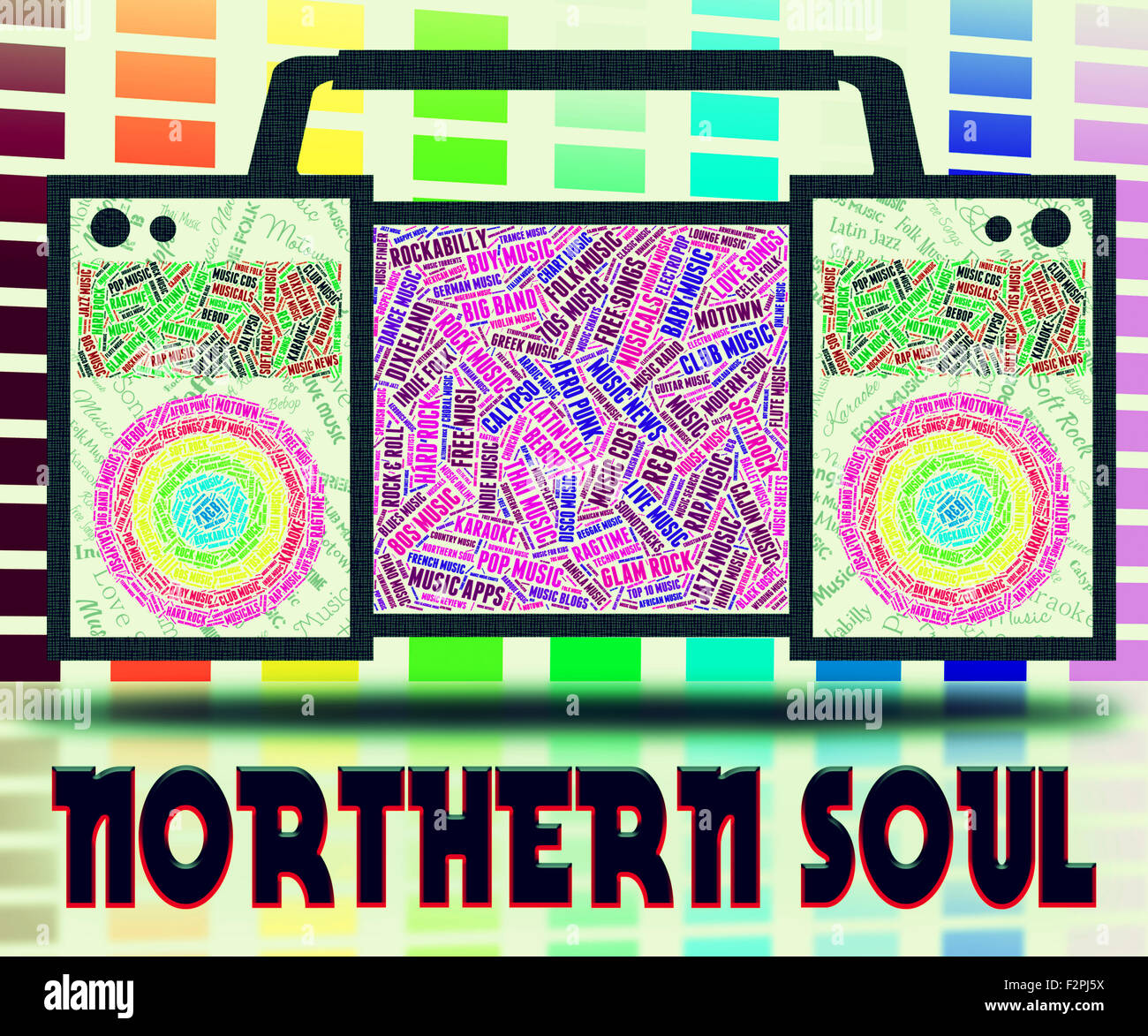 Soul Music Representing Rhythm And Blues And Sound Track Stock Photo ...