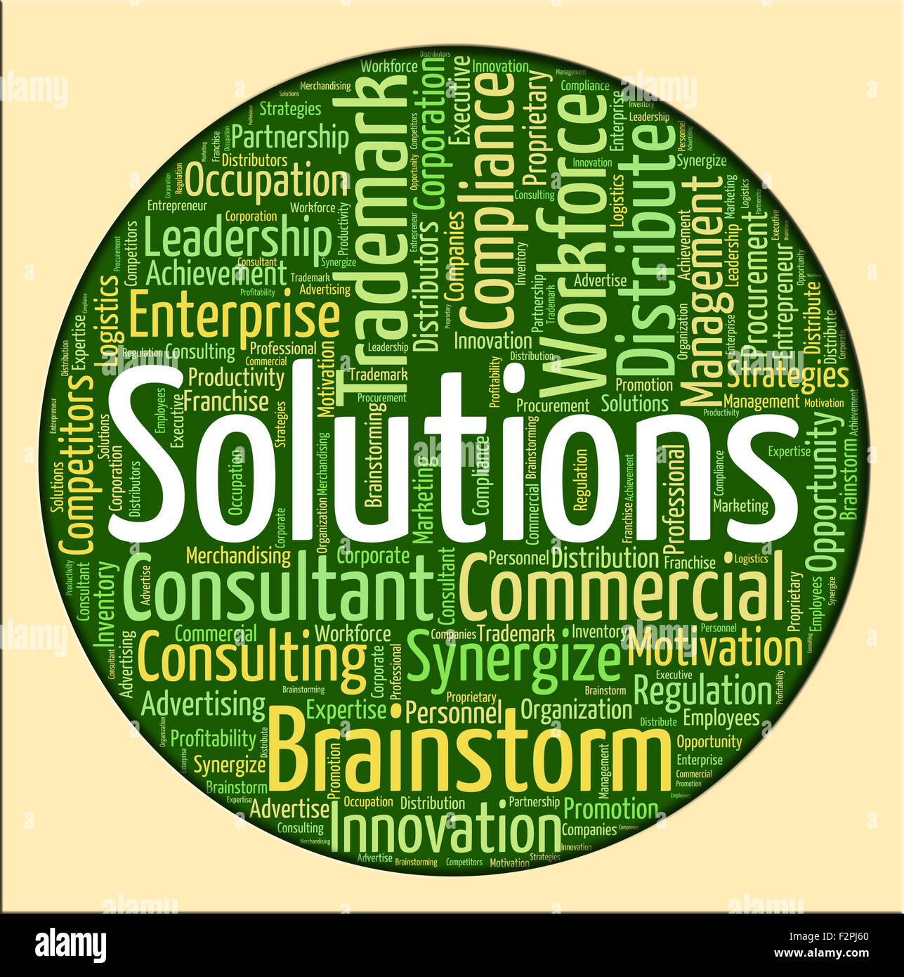 Solutions Word Meaning Solving Successful And Solve Stock Photo - Alamy