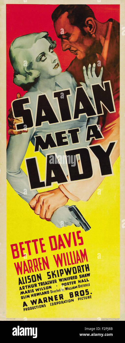 Satan Met a Lady - Movie Poster Stock Photo - Alamy