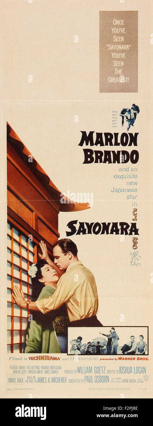 Sayonara - Movie Poster Stock Photo - Alamy