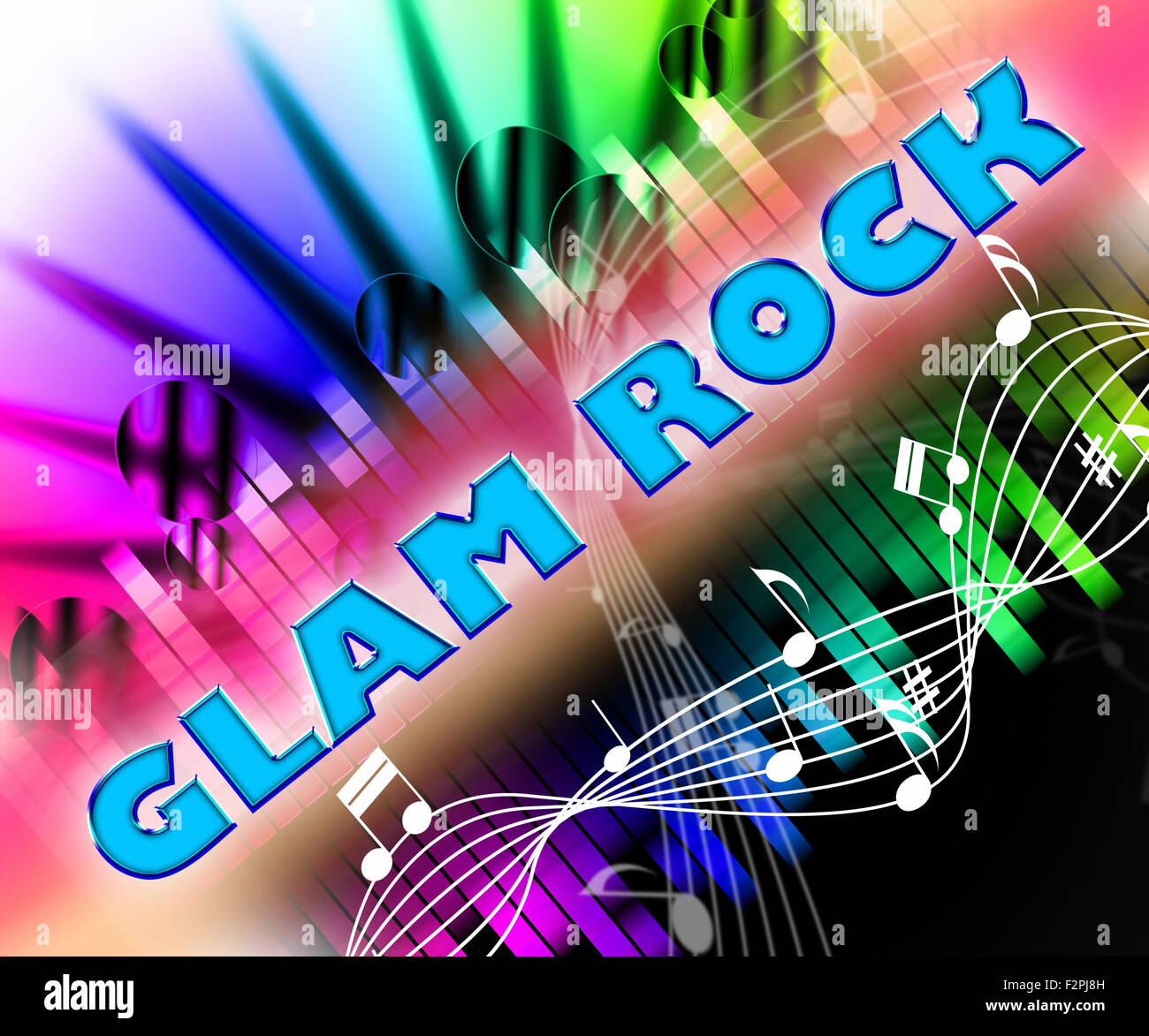 Glam Rock Representing New Romantics And Acoustic Stock Photo - Alamy