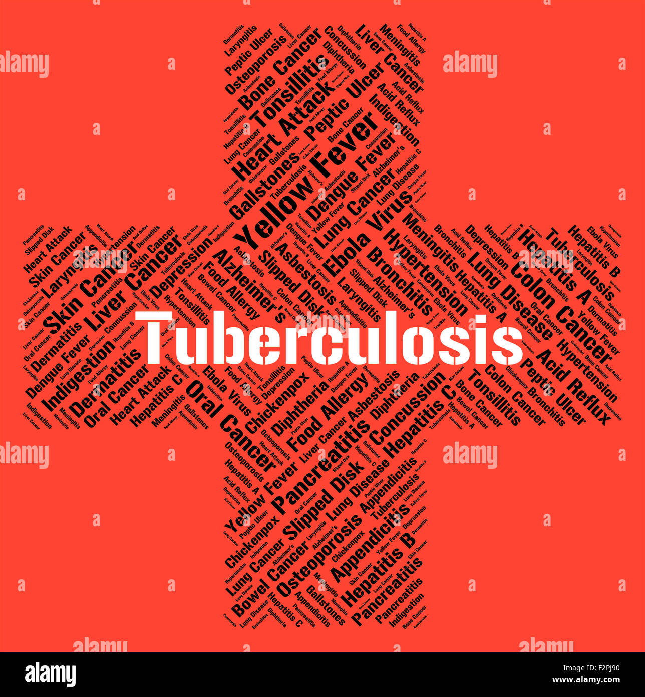 Tuberculosis Word Showing Phthisis Pulmonalis And Contagion Stock Photo ...