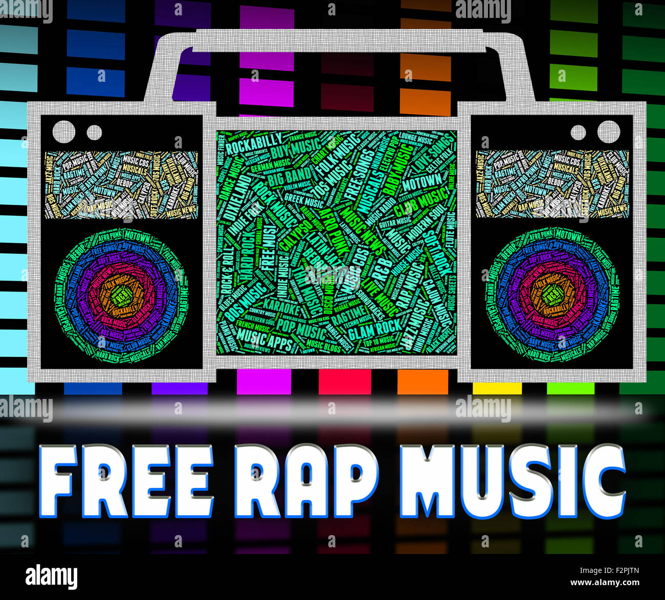 Free Rap Music Indicating No Cost And Songs Stock Photo - Alamy