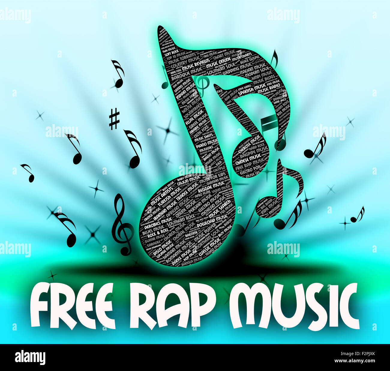 Free Rap Music Meaning For Nothing And Chanted Stock Photo - Alamy