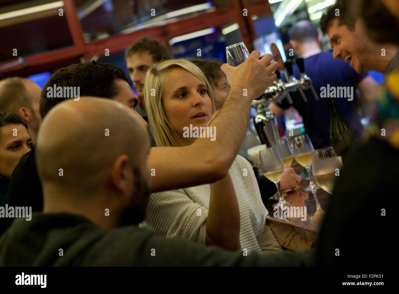 "Aux deux amis" Bar in Paris, France, chosen for the book "50 Best Bars ...
