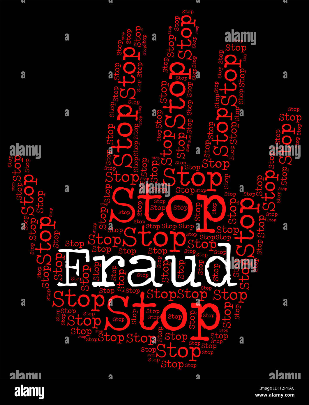 Stop Fraud Indicating Rip Off And Swindle Stock Photo - Alamy