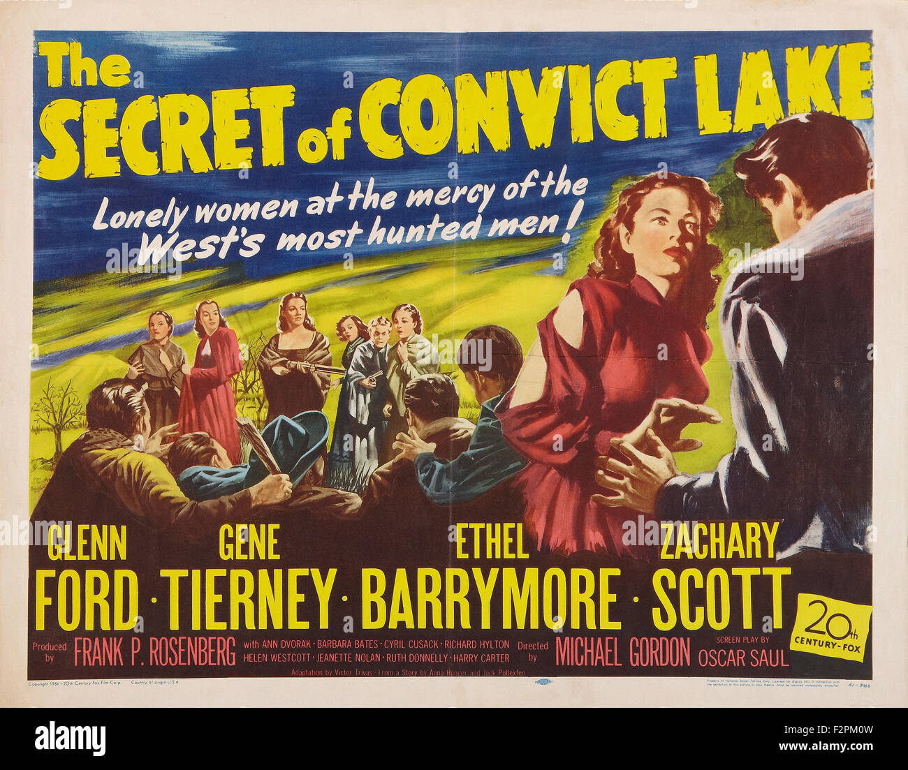 Secret of Convict Lake, The - Movie Poster Stock Photo - Alamy