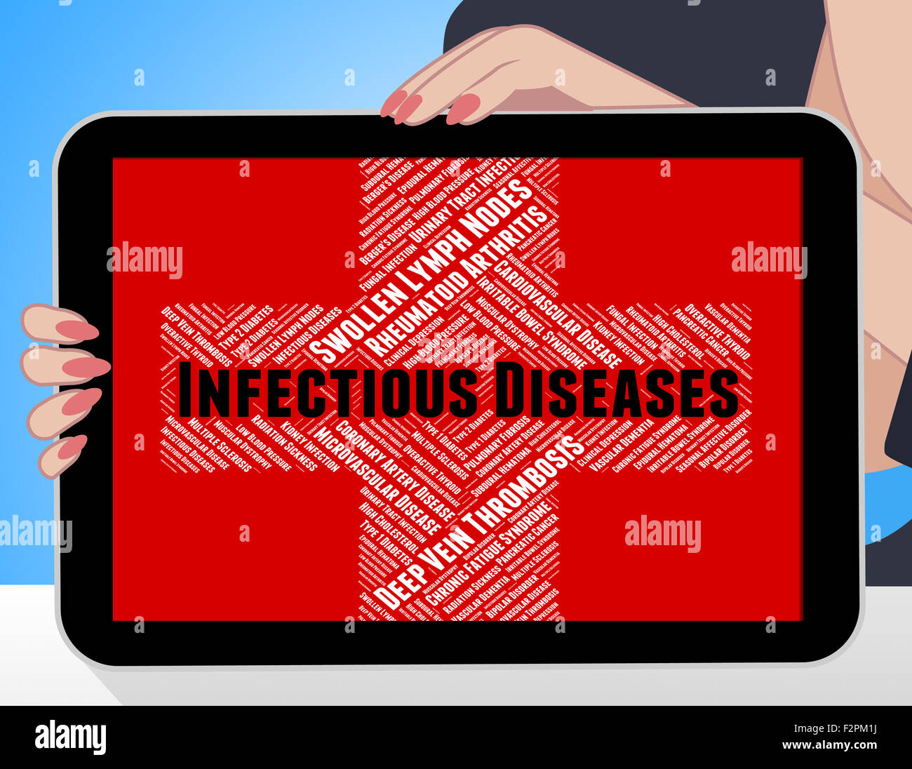 Infectious Diseases Indicating Poor Health And Infects Stock Photo - Alamy