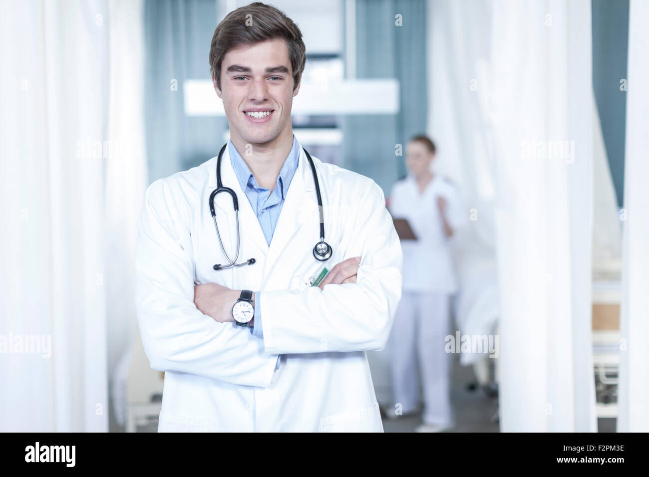 Portrait of confident doctor Stock Photo - Alamy