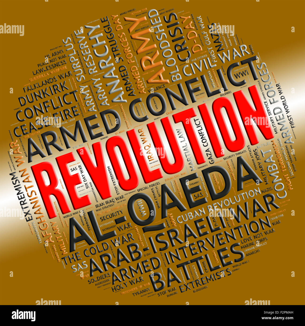 Revolution Word Showing Coup D'état And Rioting Stock Photo - Alamy