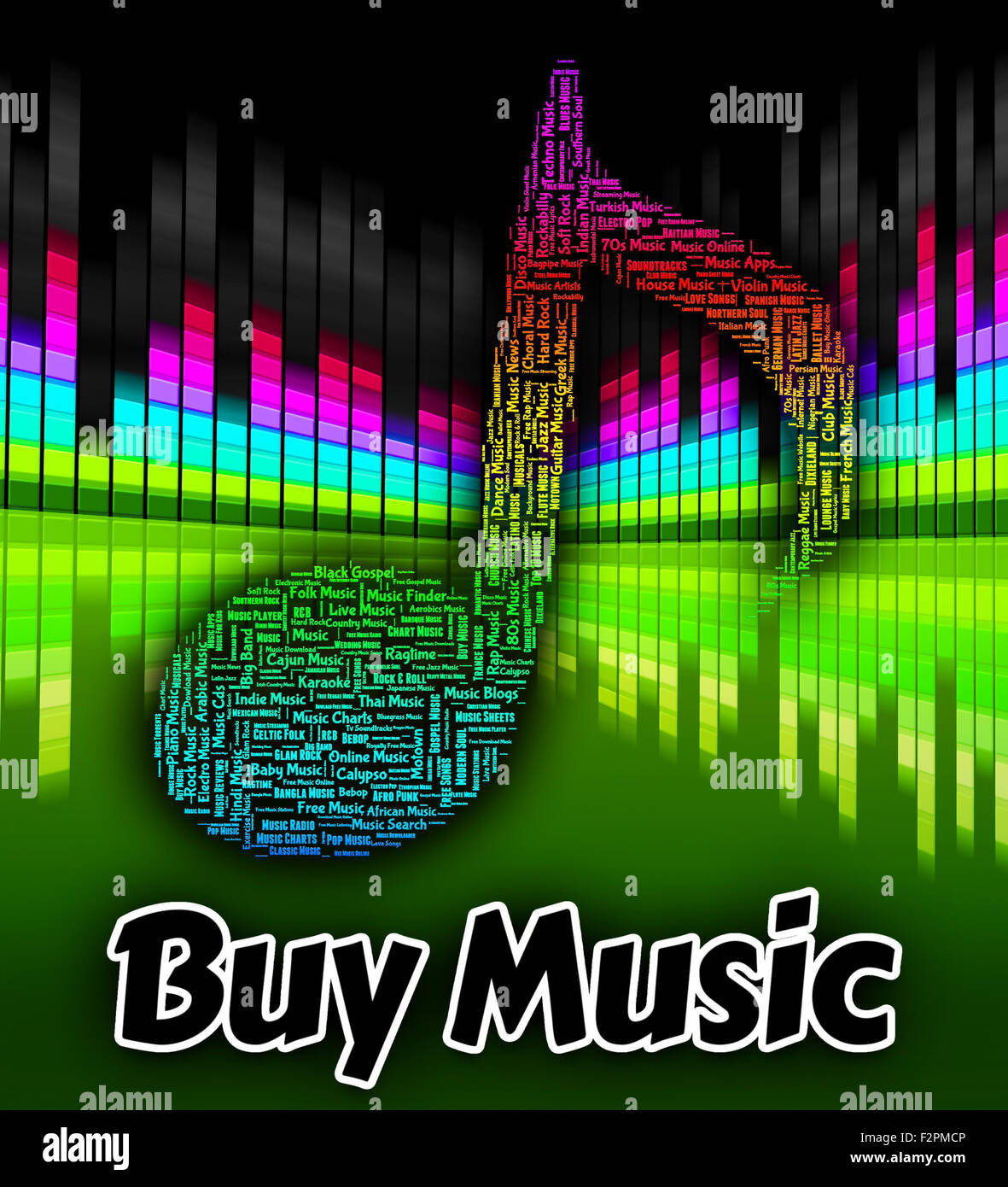 Buy Music Showing Sound Tracks And Purchase Stock Photo - Alamy