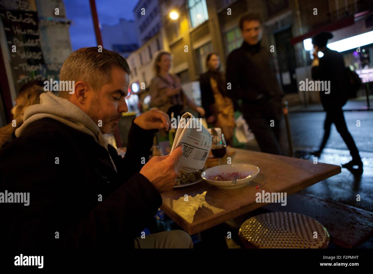 "Aux deux amis" Bar in Paris, France, chosen for the book "50 Best Bars ...