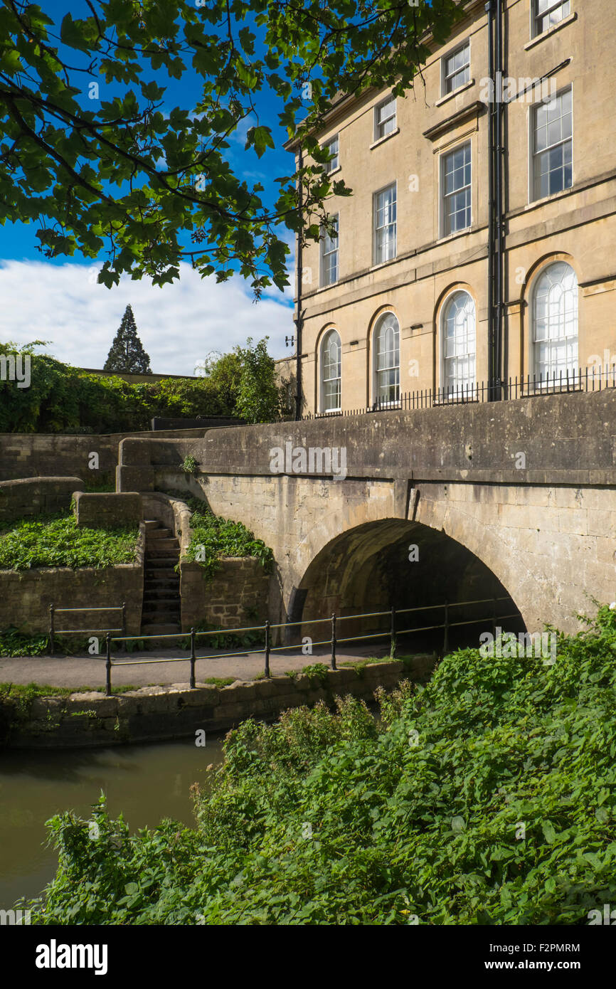 The Kennet and Avon Canal At Bath, Somerset bath tunnel Stock Photo - Alamy