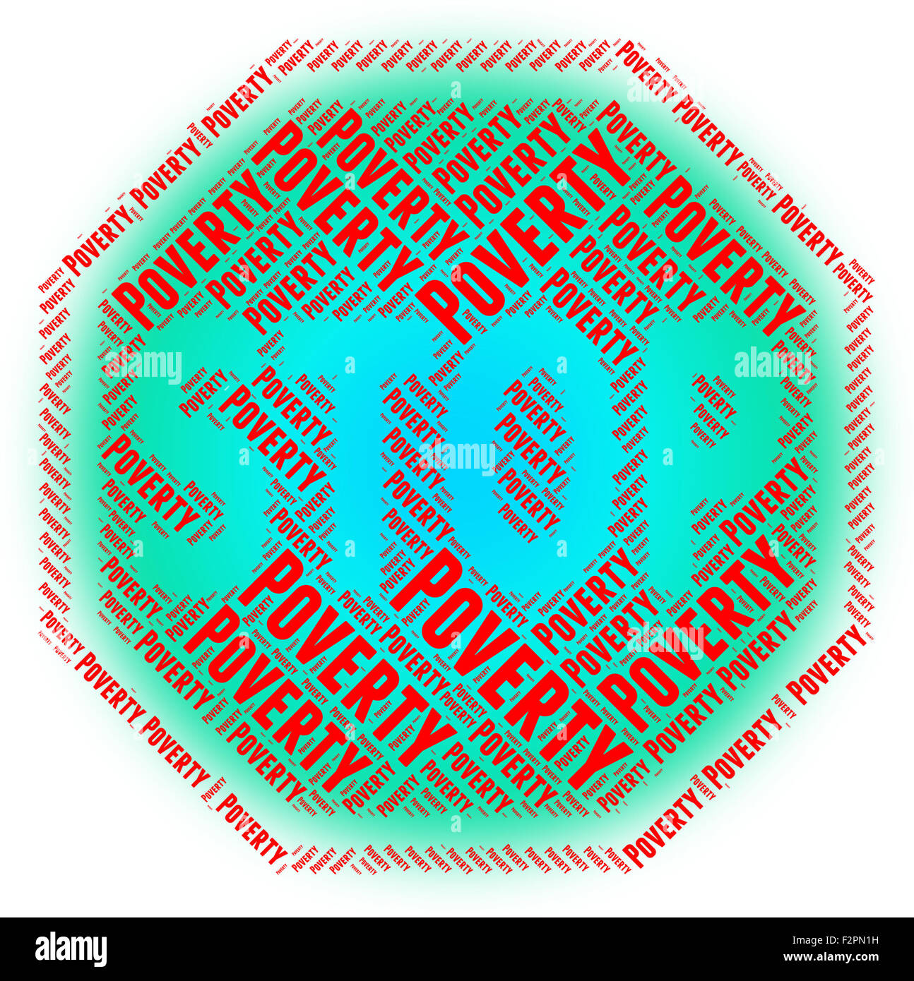 Stop Poverty Representing Warning Sign And Stops Stock Photo - Alamy