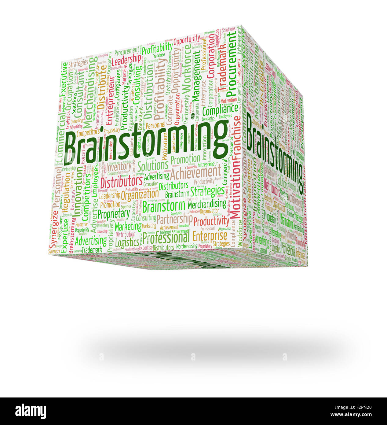 Brainstorming Word Representing Put Heads Together And Wordclouds ...