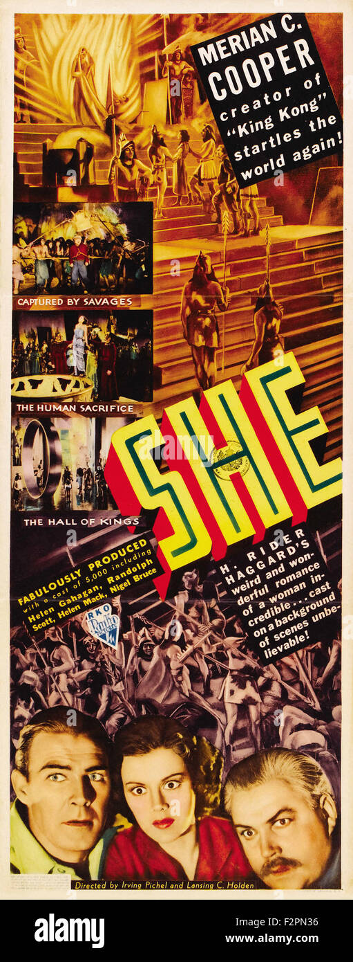 She (1935) - Movie Poster Stock Photo - Alamy