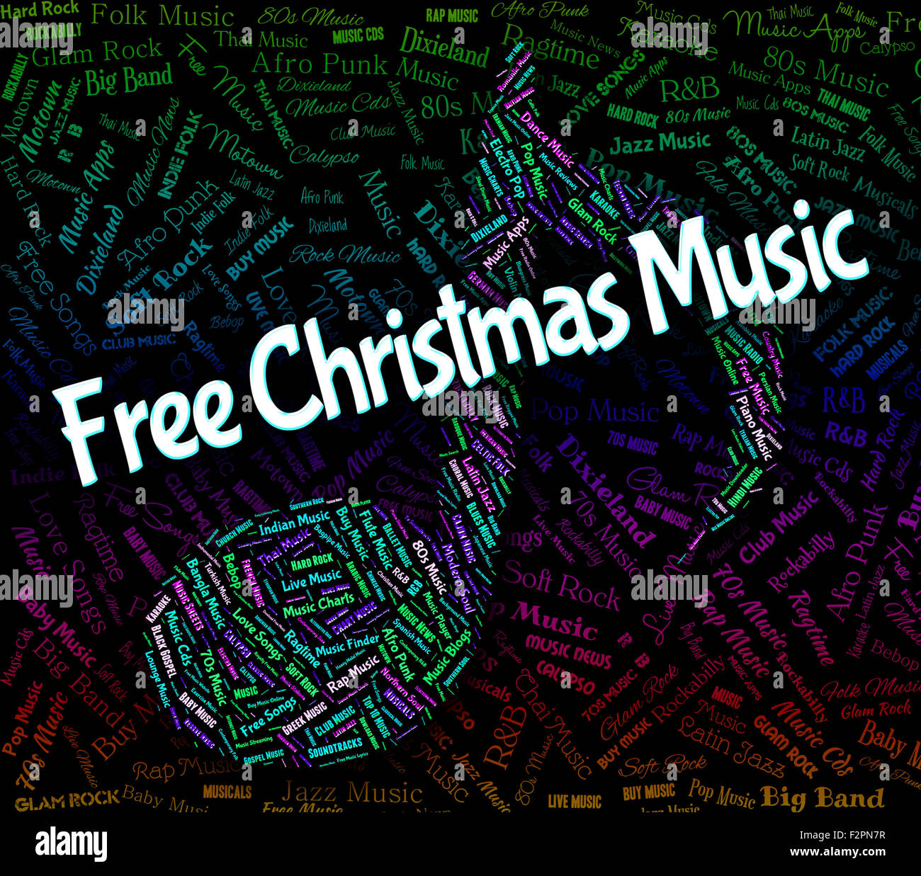 Free Christmas Music Representing Sound Tracks And Songs Stock Photo ...