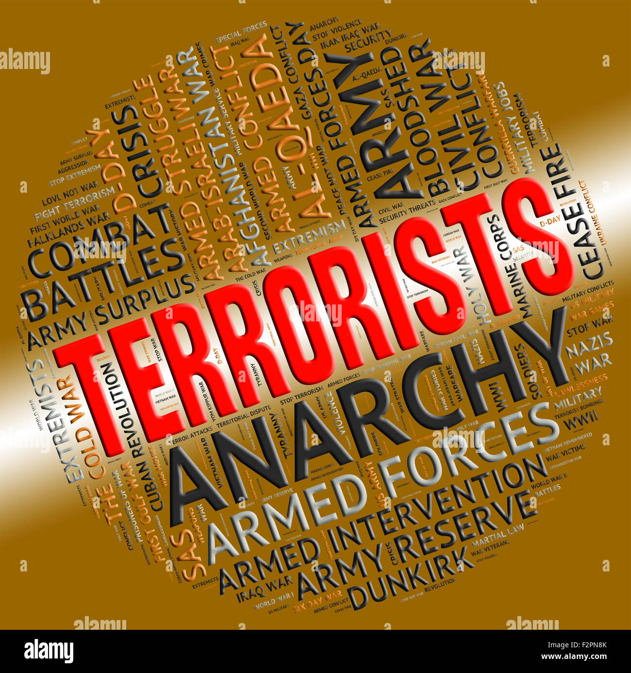 Terrorists Word Meaning Freedom Fighters And Radicals Stock Photo - Alamy