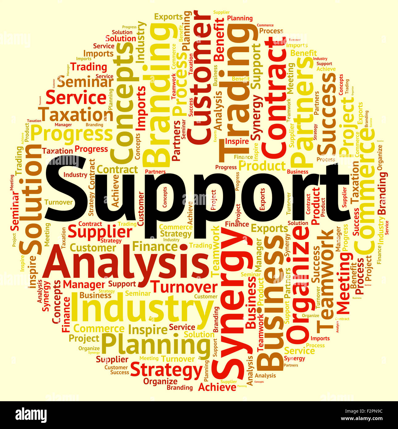 Support Word Indicating Supporting Assistance And Helps Stock Photo - Alamy
