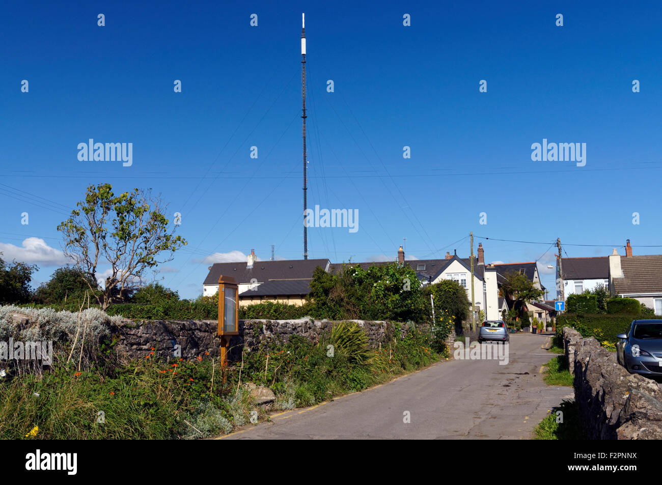 Twyn Yr Odyn and Wenvoe Mast, Cardiff, Wales, UK Stock Photo - Alamy
