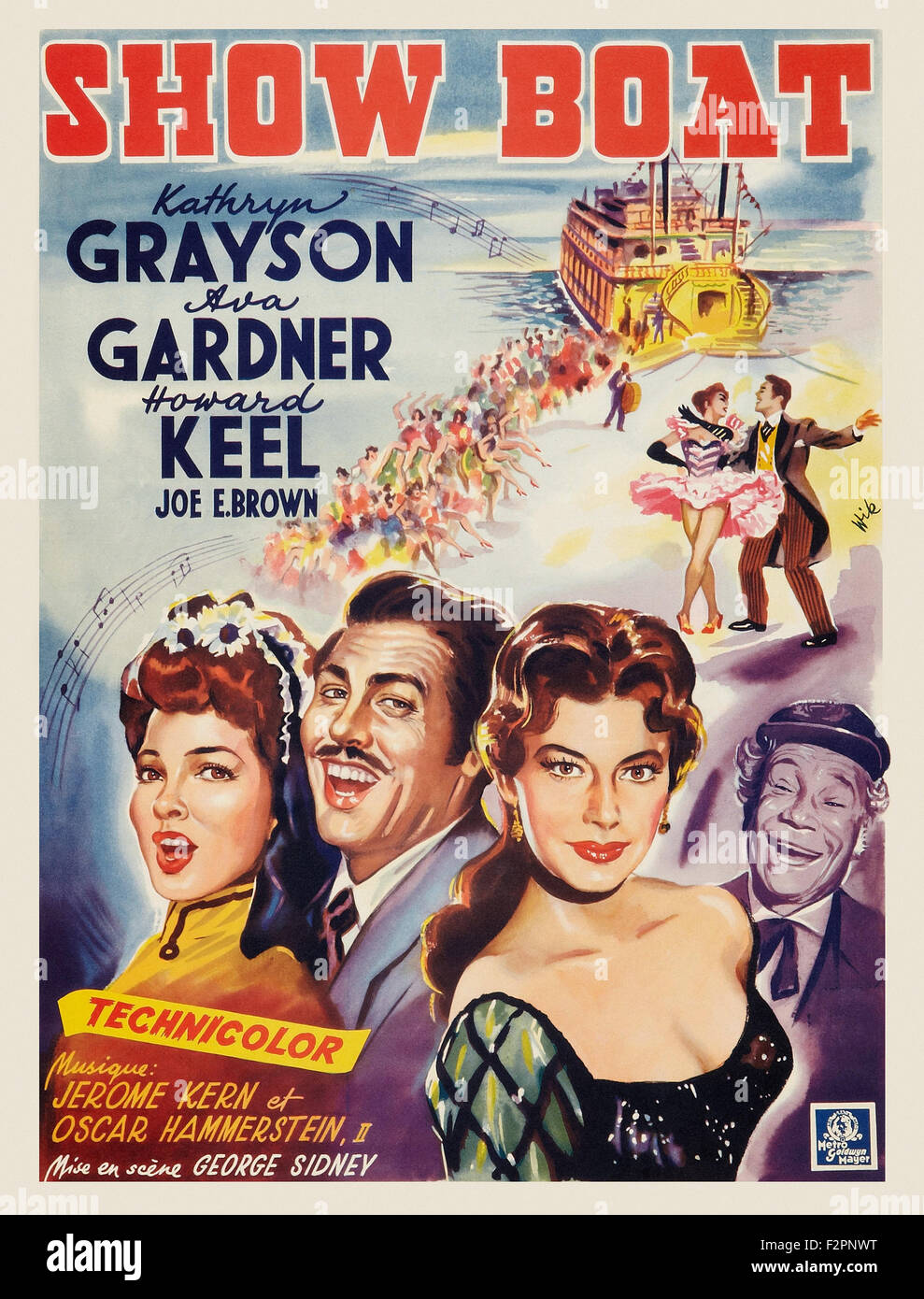 Show Boat (1951) - Movie Poster Stock Photo - Alamy