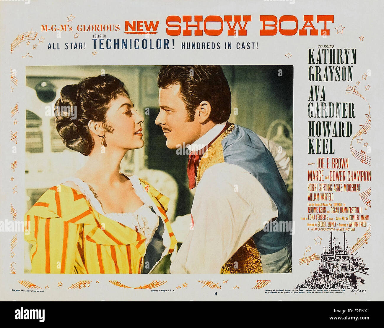 Show Boat (1951) - Movie Poster Stock Photo - Alamy