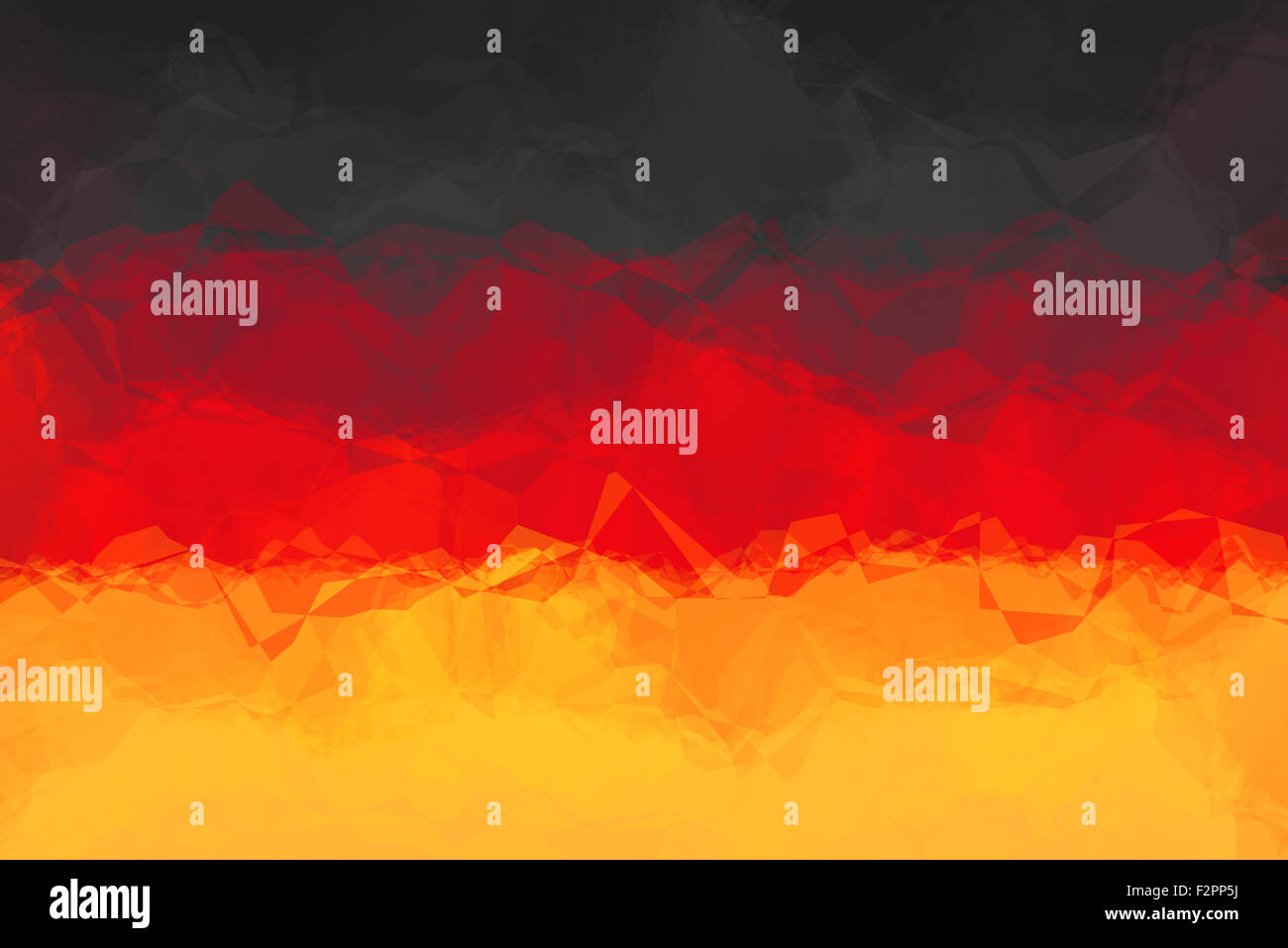German flag - triangular polygonal pattern Stock Photo - Alamy