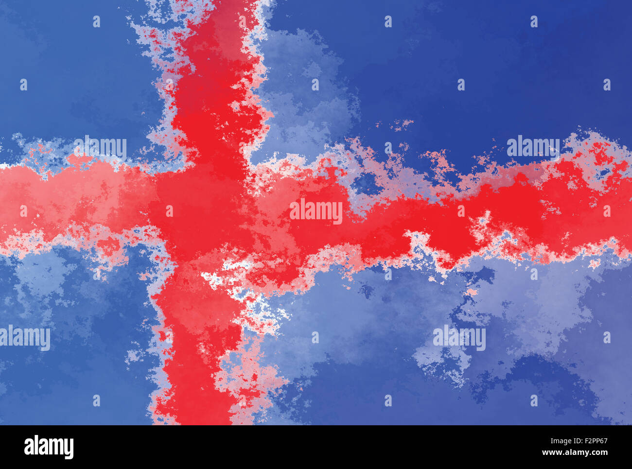 Iceland flag - grunge design pattern Stock Photo - Alamy