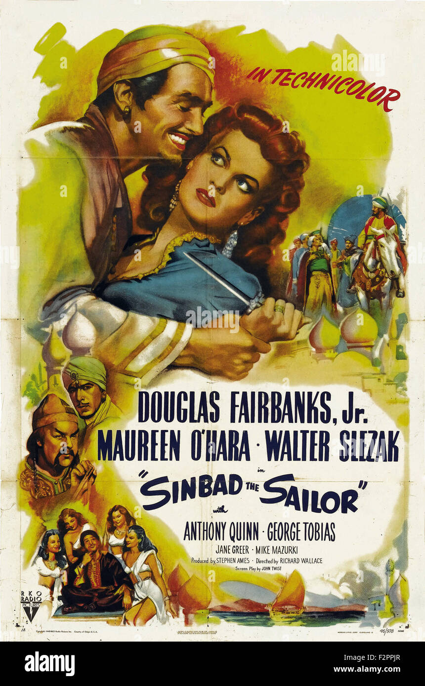 Sinbad the Sailor - Movie Poster Stock Photo - Alamy