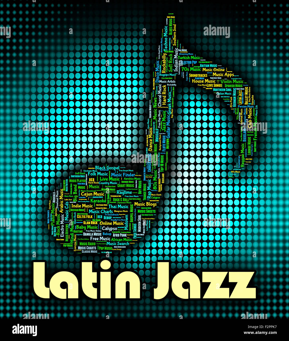 Latin Jazz Indicating Sound Track And Musical Stock Photo - Alamy
