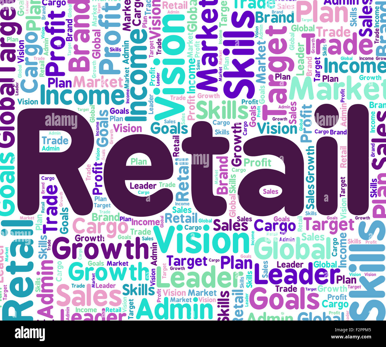 Retail Word Showing Retailing Text And Sales Stock Photo - Alamy